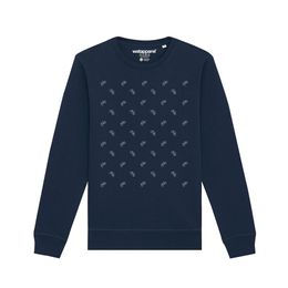 Watapparel Sweatshirt 'Fahrr&auml;der' male Blue size XL