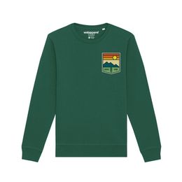 Watapparel Sweatshirt ' Good Vibe ' male Green size 5XL