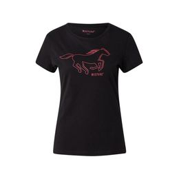 Mustang T-Shirt 'Loa' Damen Gr&ouml;&szlig;e M hellpink / schwarz
