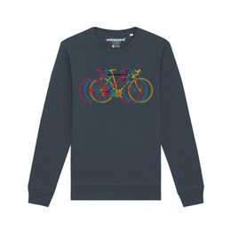 Watapparel Sweatshirt ' Fahrr&auml;der ' male Grey size M