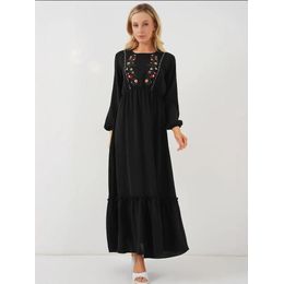Bigdart Kleid Damen Gr&ouml;&szlig;e 42 gelb / tanne / dunkelrot / schwarz Winterkleid