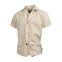 INDICODE Jeans Button Up Shirt 'Bravida' male Beige size XL