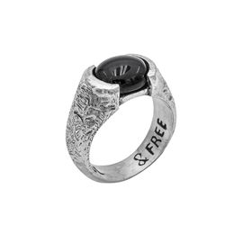 Haze&Glory Haze&Glory Ring 'Liberty' Herren Gr&ouml;&szlig;e 64 schwarz / silber