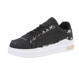 Ital-Design Sneaker Damen Gr&ouml;&szlig;e 39 schwarz