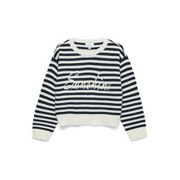 Vero Moda Girl Pullover 'VMApple' M&auml;dchen Gr&ouml;&szlig;e 134/140 marine / offwhite