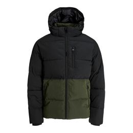 Jack & Jones Plus Jack & Jones Plus Winter Jacket 'JJEowen' male Green, Black size 6XL