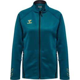 Hummel Athletic Zip-Up Hoodie 'Cima' female Blue size XXL