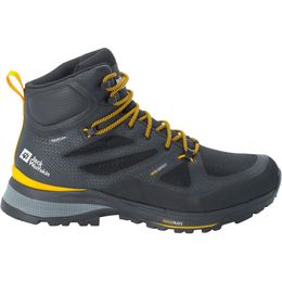 Jack Wolfskin Wanderschuh 'Force Striker' Damen Gr&ouml;&szlig;e 45 gelb / anthrazit / hellgrau