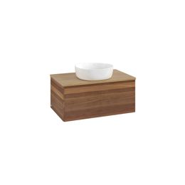 Villeroy & Boch V&B Waschtischunterschrank ohne Frontstruktur Antao 80x36x50cm, WBP-farbe hon. Oa, w. walnut ; Villeroy & Boch (K30011HM)