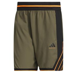 adidas Performance Sportshorts 'Crazy Lite' Herren Gr&ouml;&szlig;e XL gr&uuml;n / orange / schwarz