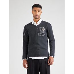 CAMP DAVID Pullover Herren Gr&ouml;&szlig;e XXXL grau / schwarz / wei&szlig;