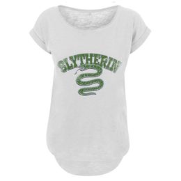 F4NT4STIC Shirt 'Harry Potter Slytherin Sport Wappen' female White size XXXL