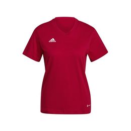 adidas Performance Sportshirt 'Entrada 22' Damen Gr&ouml;&szlig;e L rot / wei&szlig;