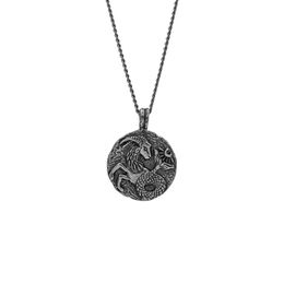 Haze&Glory Haze&glory Necklace 'Steinbock' male Grey size 60