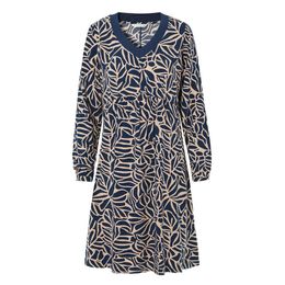 TATUUM Kleid 'Nertami' Damen Gr&ouml;&szlig;e 44 beige / navy Winterkleid