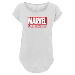 F4NT4STIC T-Shirt 'Marvel' Damen Gr&ouml;&szlig;e XS rot / wei&szlig;meliert