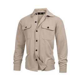 INDICODE JEANS Hemd 'Nello' Herren Gr&ouml;&szlig;e M beige