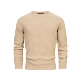 INDICODE Jeans Sweater 'Petri' male Beige size XXL