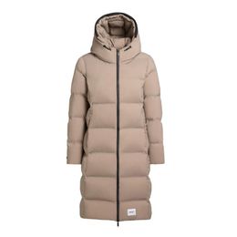 Khujo Steppmantel 'Finnie3' Damen Gr&ouml;&szlig;e XL beige / schwarz / wei&szlig; Wintermantel