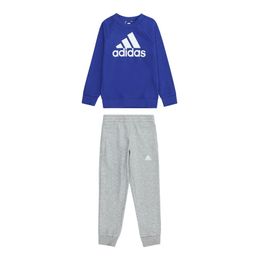 adidas Sportswear Trainingsanzug 'Essentials' Jungen Gr&ouml;&szlig;e 116 blau / graumeliert / wei&szlig;