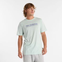 New Balance Performance Shirt 'Heathertech' male Green size L