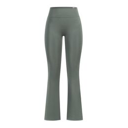 Smilodox Loreen Schlaghose Leggings Flared Seamless Damen Gr&ouml;&szlig;e S pastellgr&uuml;n