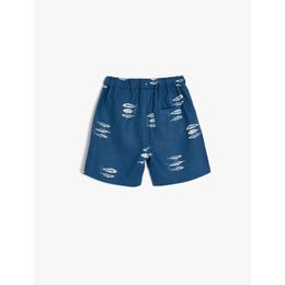 KOTON Shorts Gr&ouml;&szlig;e 104/110 blau / wei&szlig;
