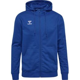 Hummel Athletic Zip-Up Hoodie male Blue size XL