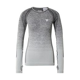 Hummel Funktionsshirt 'GG12' Damen Gr&ouml;&szlig;e M grau / schwarz / wei&szlig;