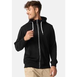 INDICODE Jeans Zip-Up Hoodie 'Christos' male Black size M