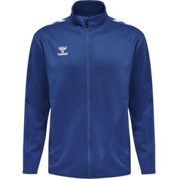 Hummel Athletic Zip-Up Hoodie 'Poly' male Blue size L