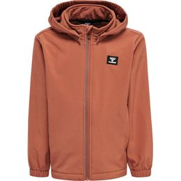 Hummel Sportjacke Jungen Gr&ouml;&szlig;e 104/110 karamell / schwarz / wei&szlig;