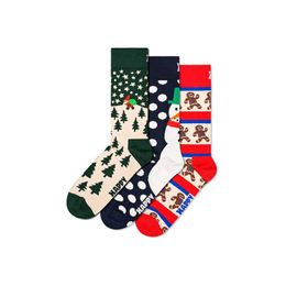 Happy Socks Socks '3-Pack Holiday Socks' female Green size 41-46