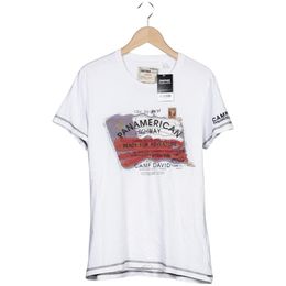 CAMP DAVID T-Shirt Herren Gr&ouml;&szlig;e M Second Hand wei&szlig;