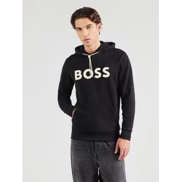 BOSS Sweatshirt 'Soody Zone 10' Herren Gr&ouml;&szlig;e L ecru / schwarz