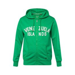 JP1880 Zip-Up Hoodie male Green size 4XL