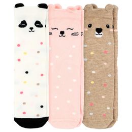 Topolino 3 Paar M&auml;dchen Socken mit Tier-Motiven