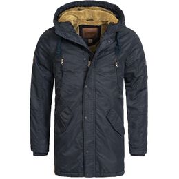 INDICODE Jeans Winter Parka 'Bardsley' male Blue size S
