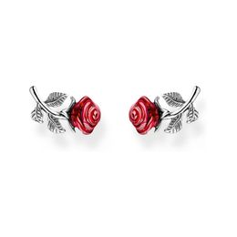 Thomas Sabo Ohrringe Damen Gr&ouml;&szlig;e One Size rot / silber