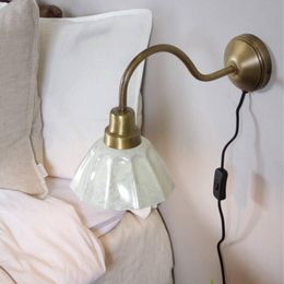 PR Home Wandlampe Ester, naturwei&szlig;, Ausladung 34 cm, Metall