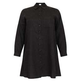 Yoek Blouse 'Linen' female Black size 46/48