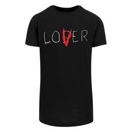 F4NT4STIC T-Shirt 'IT Film ES Stephen King Loser Lover' Herren Gr&ouml;&szlig;e XL rot / schwarz / offwhite