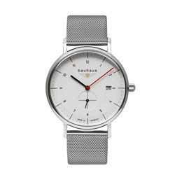 BAUHAUS Analog Watch male Silver size One Size