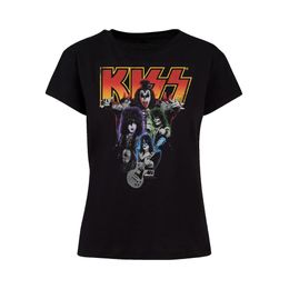 F4NT4STIC Shirt 'Kiss Neon Band' female Black size XXXL