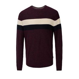 Salsa Jeans Pullover Herren Gr&ouml;&szlig;e XXL bordeaux / schwarz / wei&szlig;