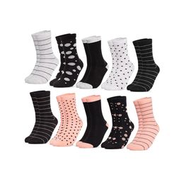 Occulto Socken 'Lotte' Damen Gr&ouml;&szlig;e 39/42 grau / rosa / schwarz / wei&szlig;