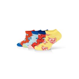 Happy Socks Socks 'Cat-Dog' girl Blue, Yellow, Orange, Red size 7-9Y