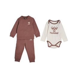 Hummel Set Jungen Gr&ouml;&szlig;e 104 sepia / wei&szlig;