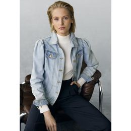 Vivance Jeansjacke mehrfarbig Gr. 36 f&uuml;r Damen. Figurumspielend. Nachhaltig.