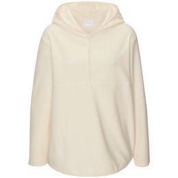 Vivance Fleecepullover 'mit Kapuze' beige Gr. 32/34 f&uuml;r Damen. Mit ohne Ausschnitt. Bequem